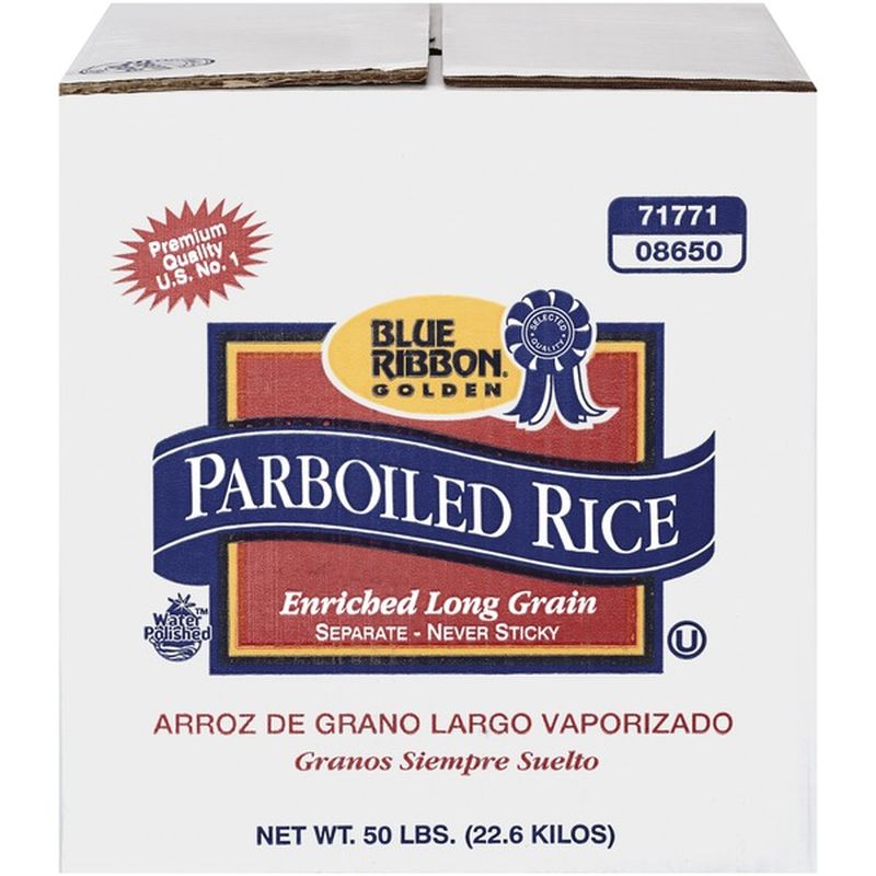 Blue Ribbon Golden Parboiled Enriched Long Grain Rice (50 lb) Delivery ...
