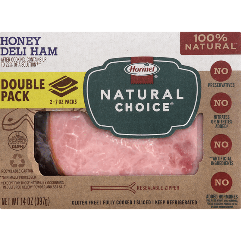 Hormel Natural Choice Honey Deli Ham Family Pack (397 g) - Instacart