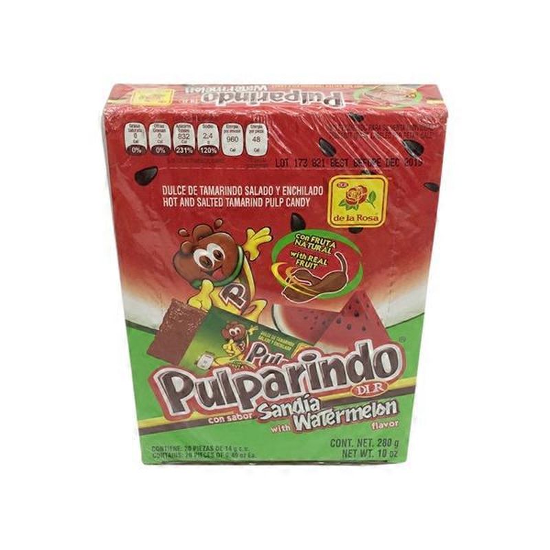 Da La Rosa Pulparindo Hot And Salted Tamarind Pulp Candy (10 oz ...