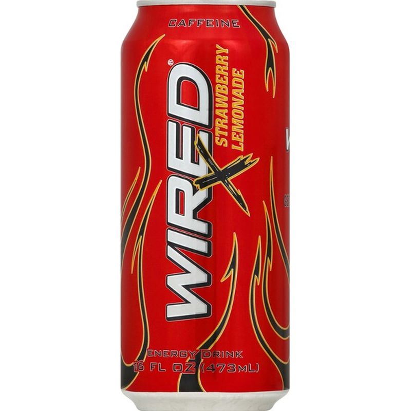 Wired Energy Drink, Strawberry Lemonade (16 oz) - Instacart