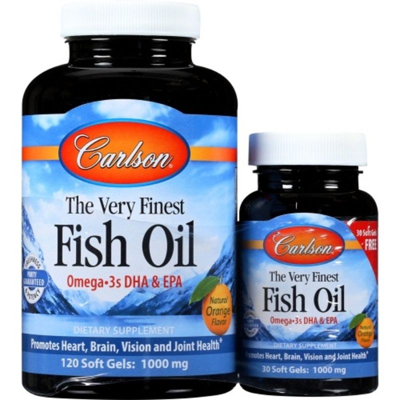 Carlson Labs The Very Finest Fish Oil, Orange (150 Soft Gels) - Instacart