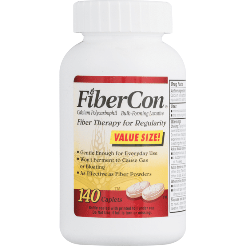 Fibercon Dietary Fiber Nutritional Supplement (140 ct) - Instacart