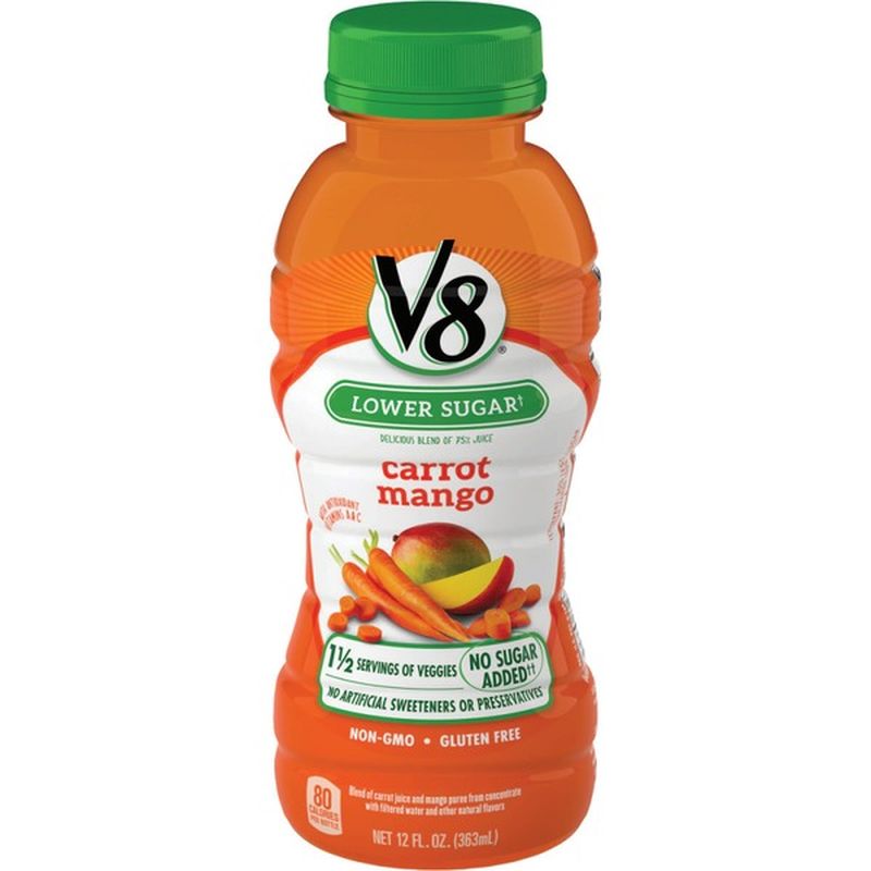 V8® Juice Blend, Carrot Mango (12 fl oz) - Instacart