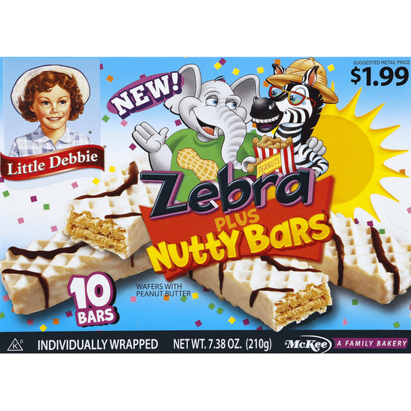 Little Debbie Zebra Plus Nutty Bars (10 each) - Instacart