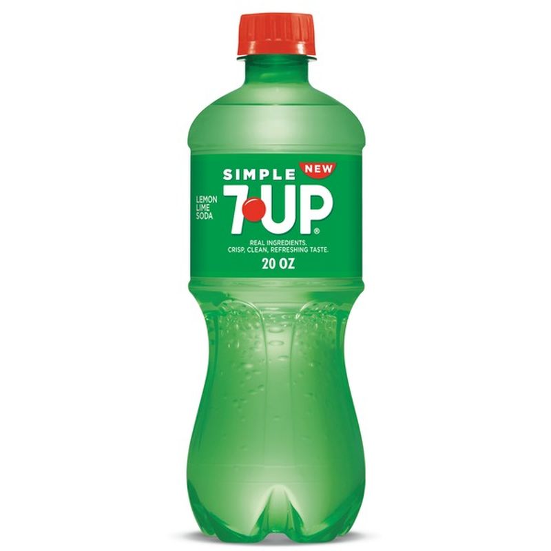 Simple 7UP Lemon Lime Soda (20 fl oz) - Instacart