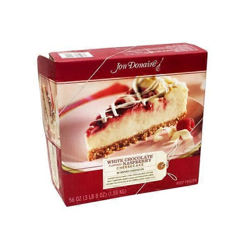 Jon Donaire White Chocolate Raspberry Cheesecake (each) - Instacart