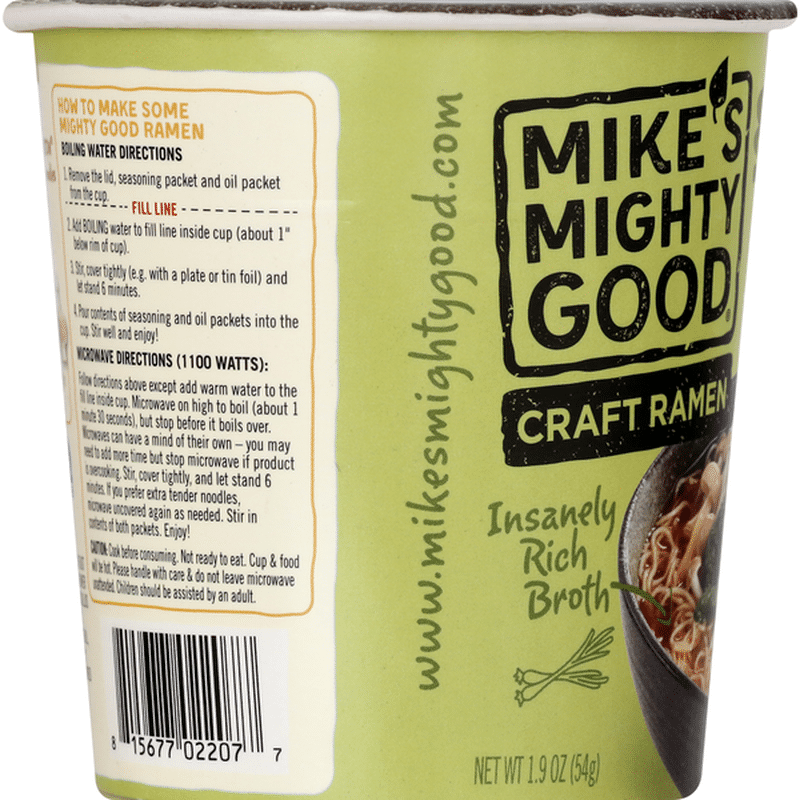 Mike's Mighty Good Ramen Soup, Vegetarian Vegetable (1.9 oz) - Instacart