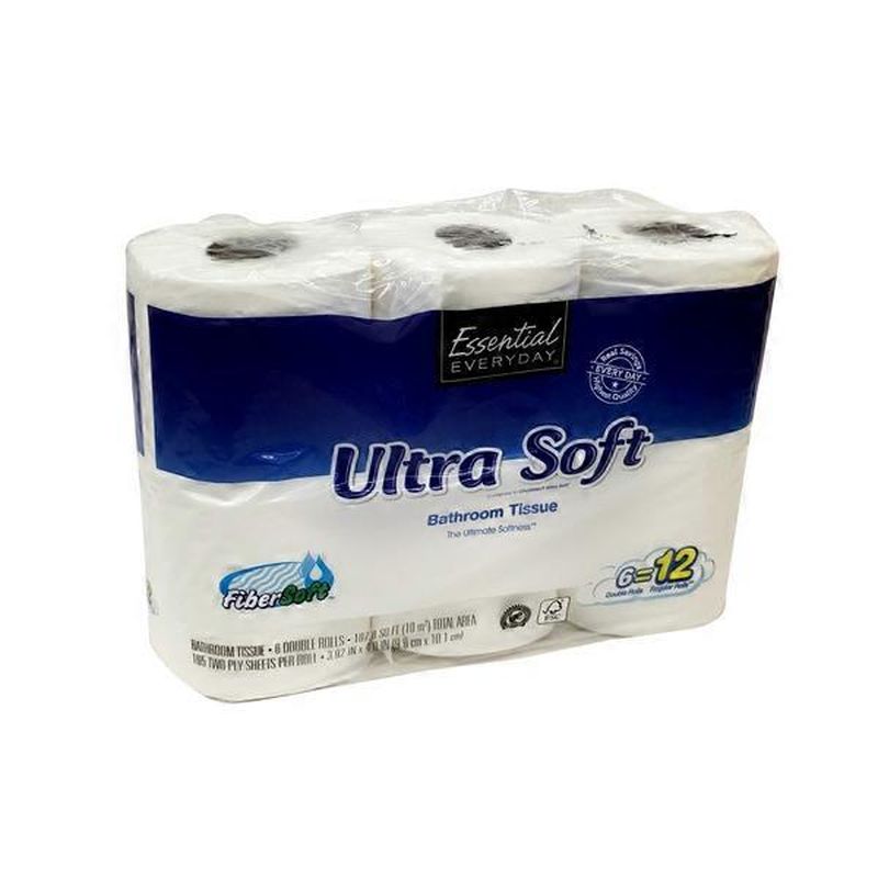 Essential Everyday Double Roll Bath Tissue Soft (6 ct) - Instacart