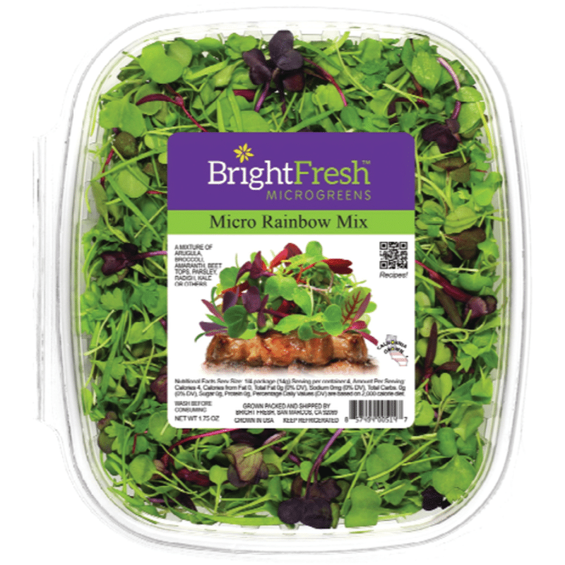 Bright Fresh Microgreens Micro Rainbow Mix (1.75 oz) - Instacart