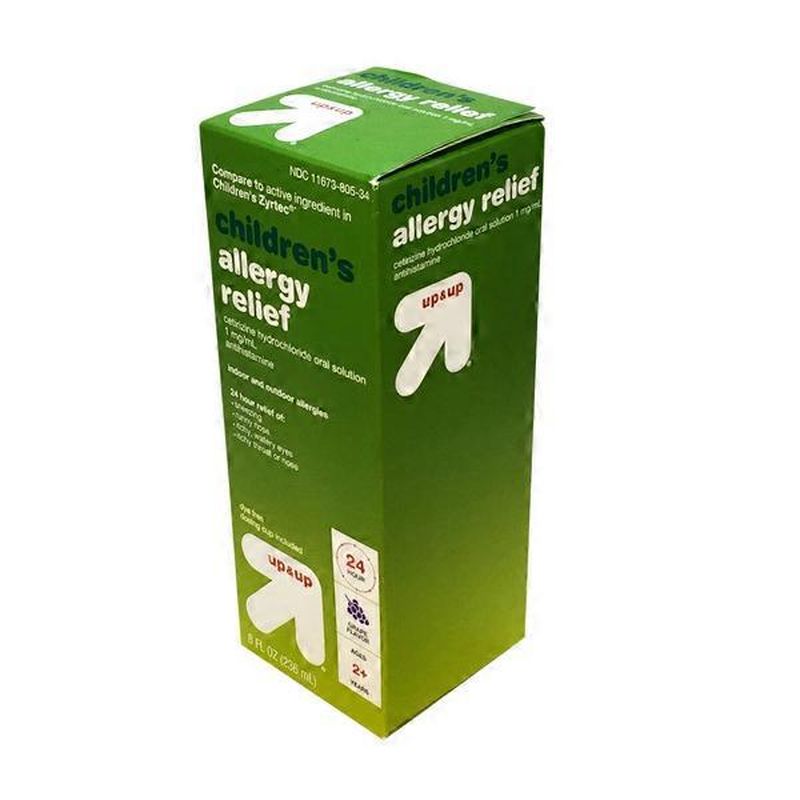 Up&Up Allergy Relief, Dye Free, Children's, Oral Solution, Grape Flavor ...