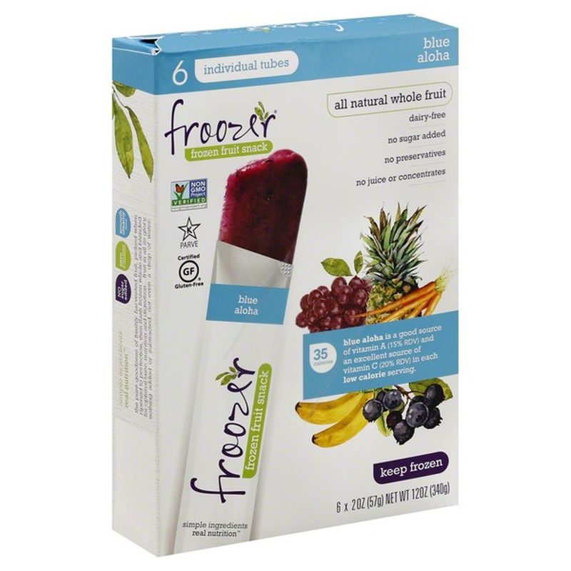 Froozer Frozen Fruit Snack, Blue Aloha (6 each) - Instacart