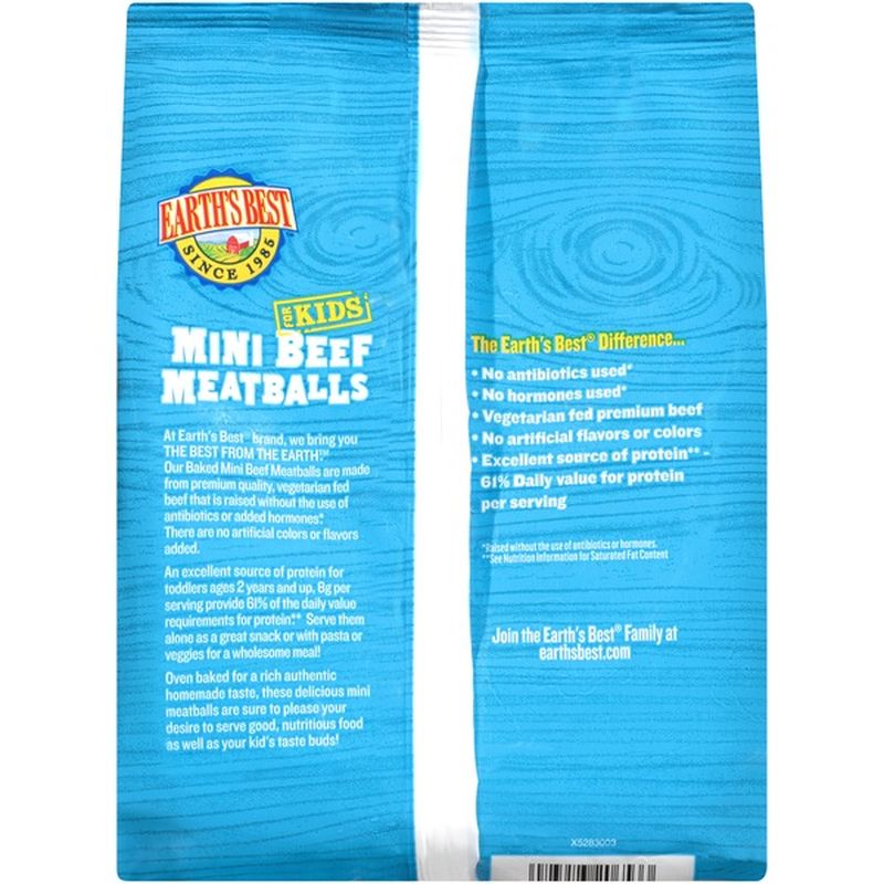 Earth's Best Mini Beef Meatballs for Kids (26 oz) - Instacart