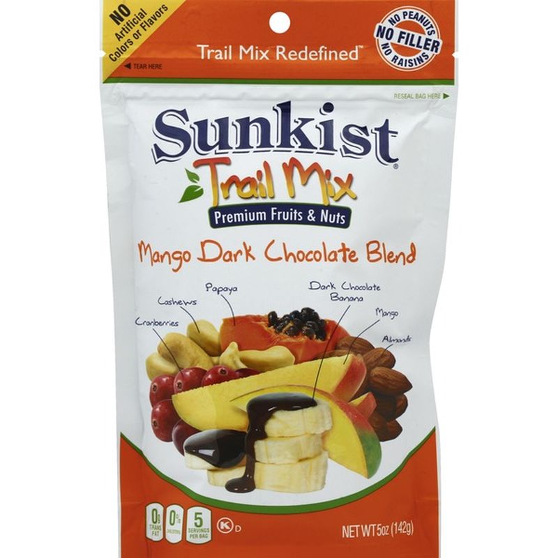 Sunkist Trail Mix, Mango Dark Chocolate Blend (5 oz) - Instacart