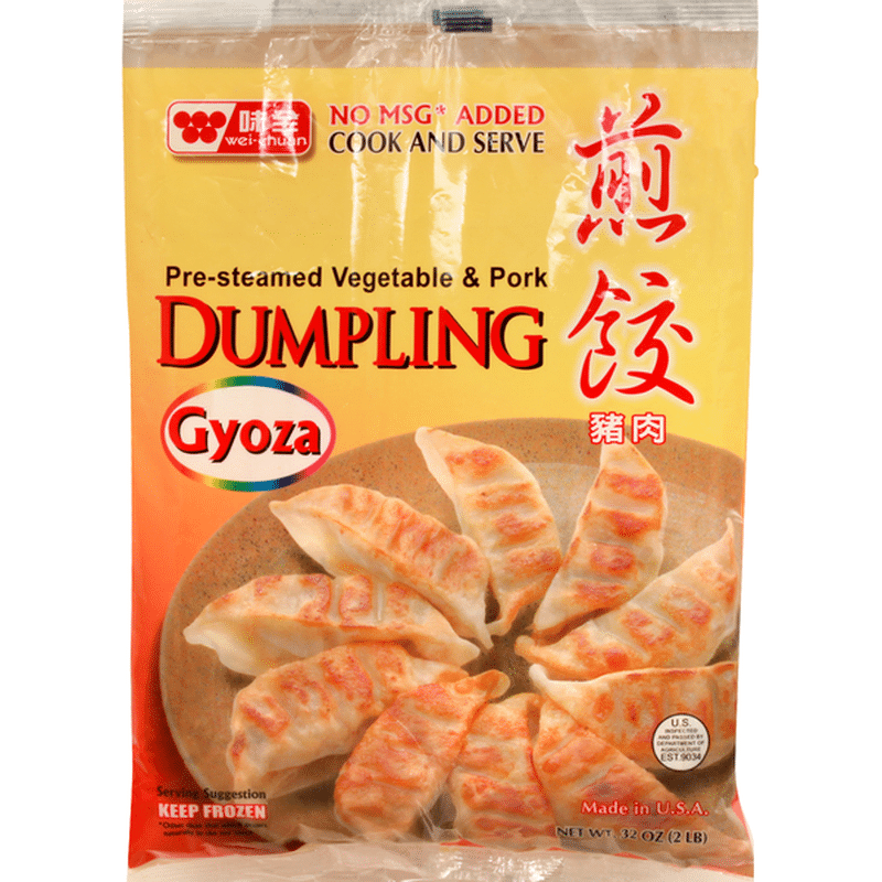 Wei Chuan Dumpling, Pre-Steamed, Vegetable & Pork (32 oz) - Instacart