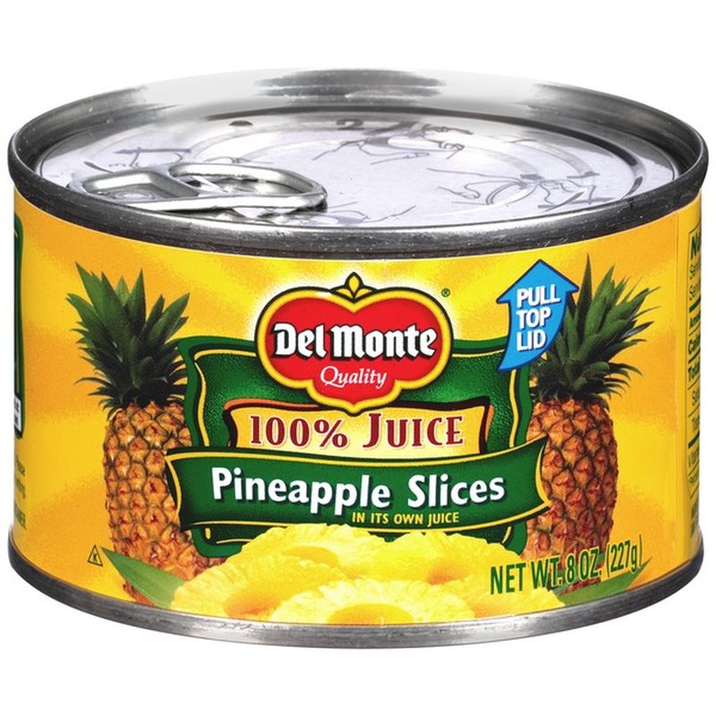 Del Monte Slices in 100% Pineapple Juice Pineapple (8 oz) - Instacart