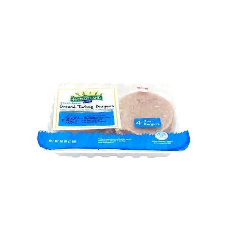 Perdue Harvestland Lean, Ground Turkey Burgers (16 oz) - Instacart