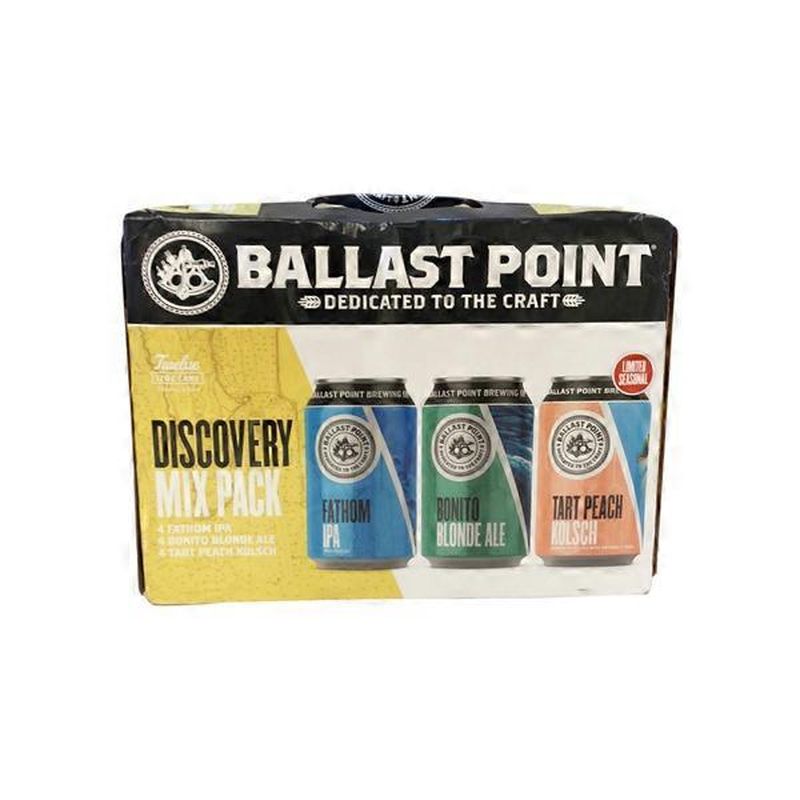 Ballast Point Brewery Discovery Mix Pack Can (12 fl oz) - Instacart