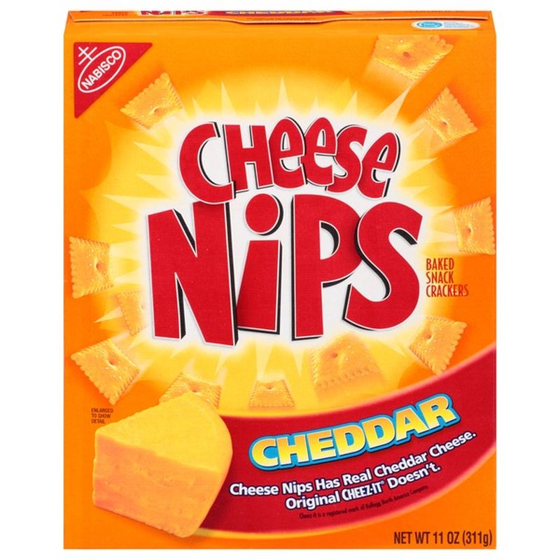 Cheese Nips Cheddar Baked Snack Crackers (11 oz) - Instacart