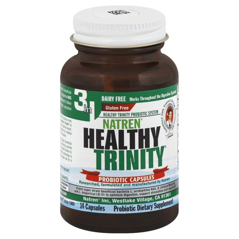 Natren Healthy Trinity, 3 in 1, Probiotic Capsules (14 ct) - Instacart