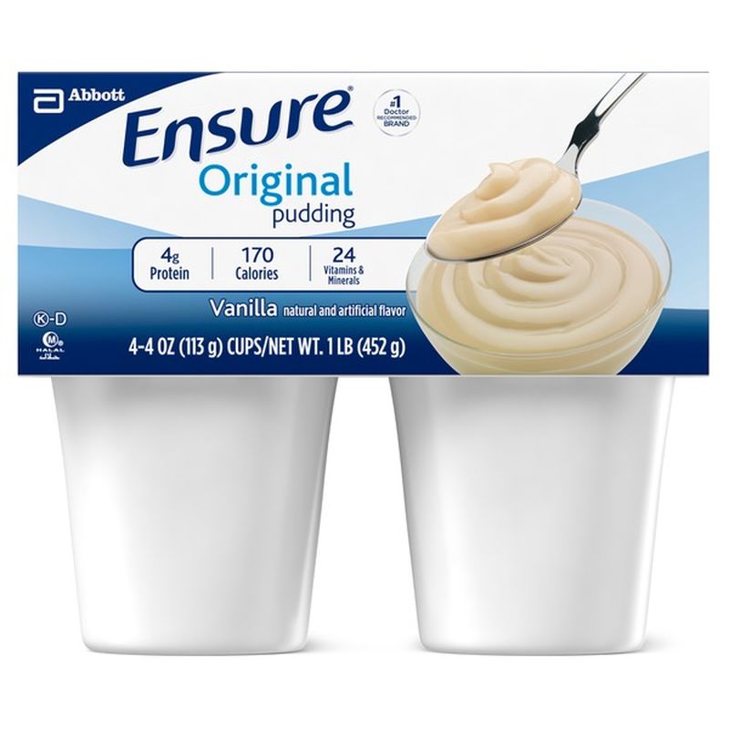 Ensure Original Pudding Vanilla Cups (4 oz) - Instacart