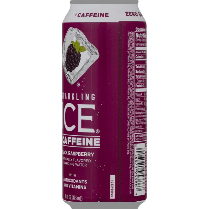 Sparkling ICE Black Raspberry Plus Caffeine Sparkling Water