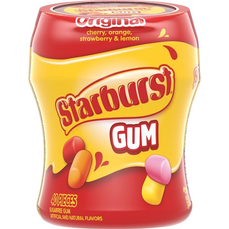Starburst Original Gum Piece Bottle (40 ct) - Instacart