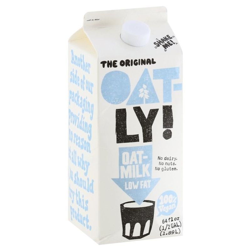 Oatly Oat-Milk, Low Fat (64 oz) - Instacart