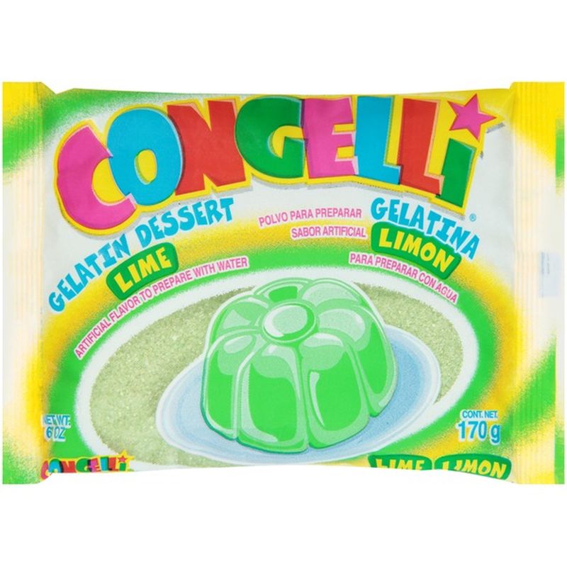 Congelli Water Based Lime Gelatin Dessert (6 oz) - Instacart