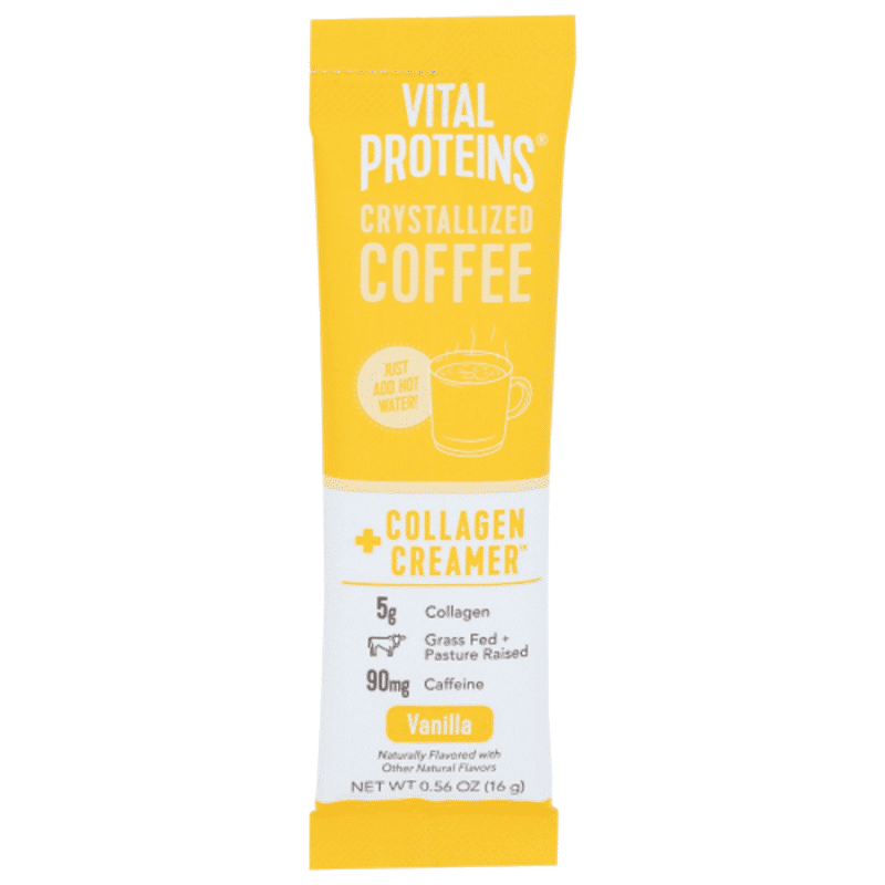 Vital Proteins Coffee, Crystallized, Collagen + Creamer, Vanilla (0.56 ...