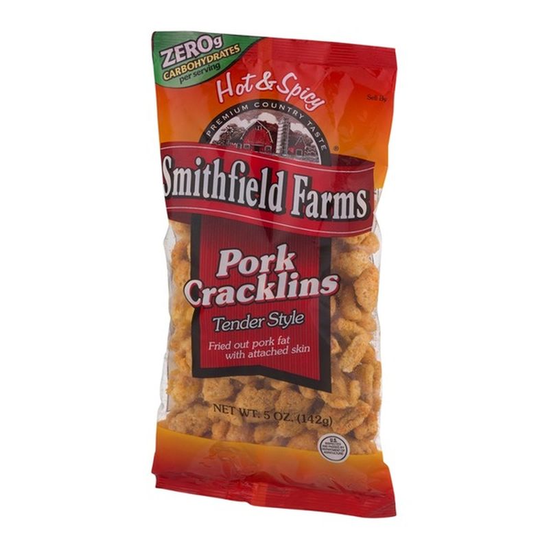 Smithfield Farms Pork Cracklins Tender Style Hot And Spicy 5 Oz