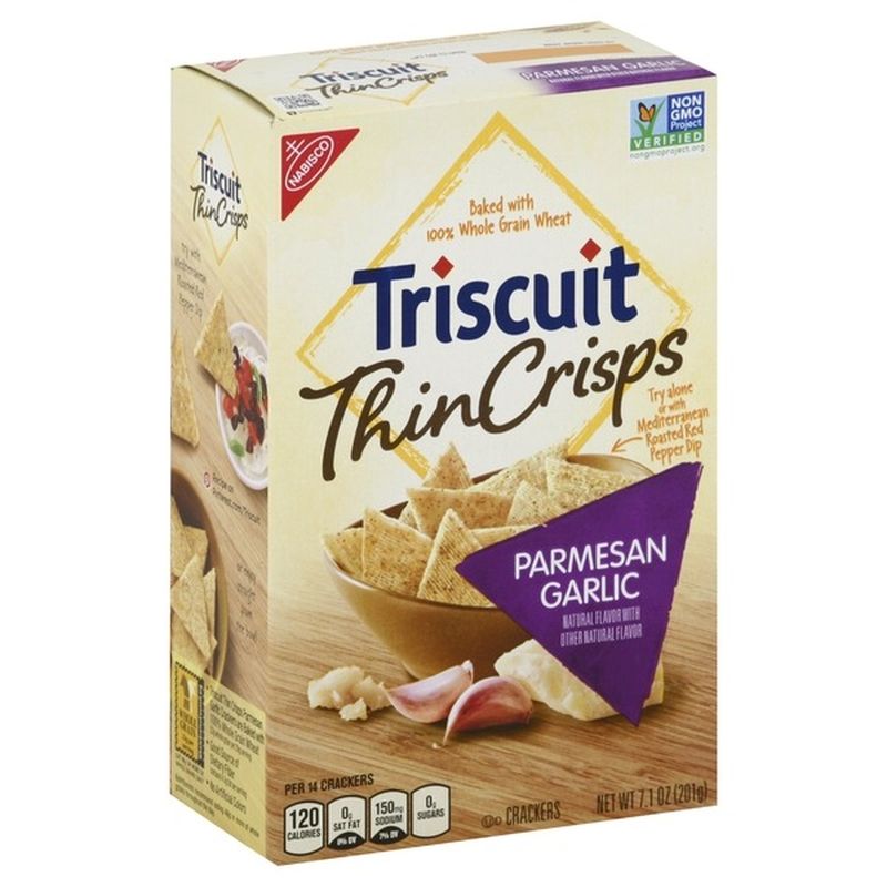 Triscuit Thin Crisps Parmesan Garlic Crackers (201 g) - Instacart