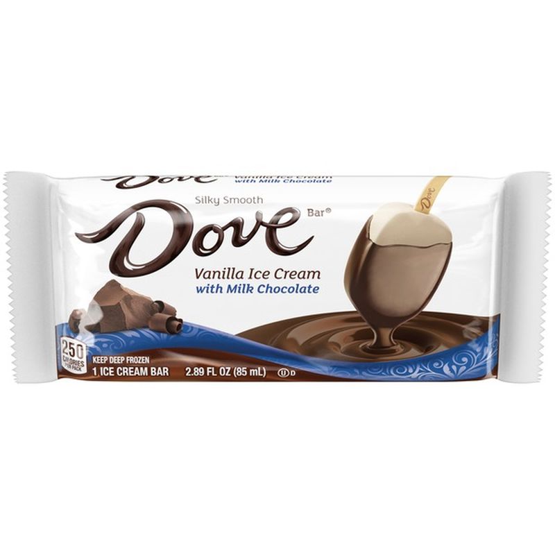 Dove Vanilla with Milk Chocolate DOVEBAR Vanilla Ice Cream With Milk ... Dove Vanilla with Milk Chocolate DOVEBAR Vanilla Ice Cream With Milk ...