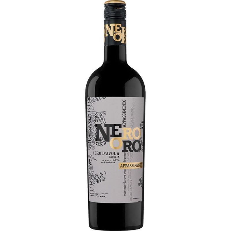 NeroOro Appassimento Nero d'Avola Red Wine (750 ml) - Instacart