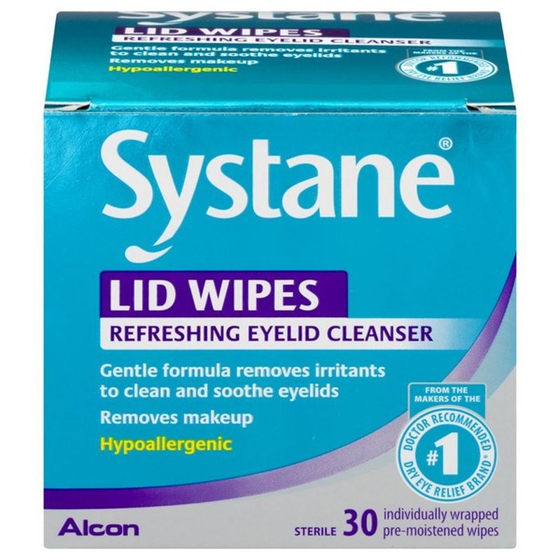SYSTANE Lid Wipes, Pre-Moistened, Sterile (30 each) - Instacart