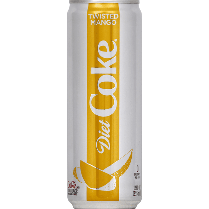 Diet Coke Cola, Twisted Mango (12 oz) - Instacart