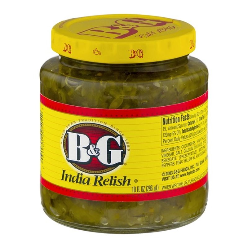 B&g India Relish (10 fl oz) - Instacart