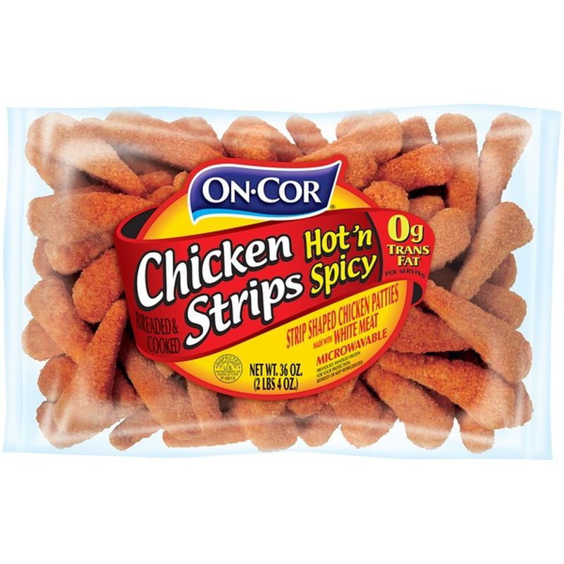 On Cor Breaded & Cooked Hot'n Spicy Chicken Strips (36 oz) - Instacart