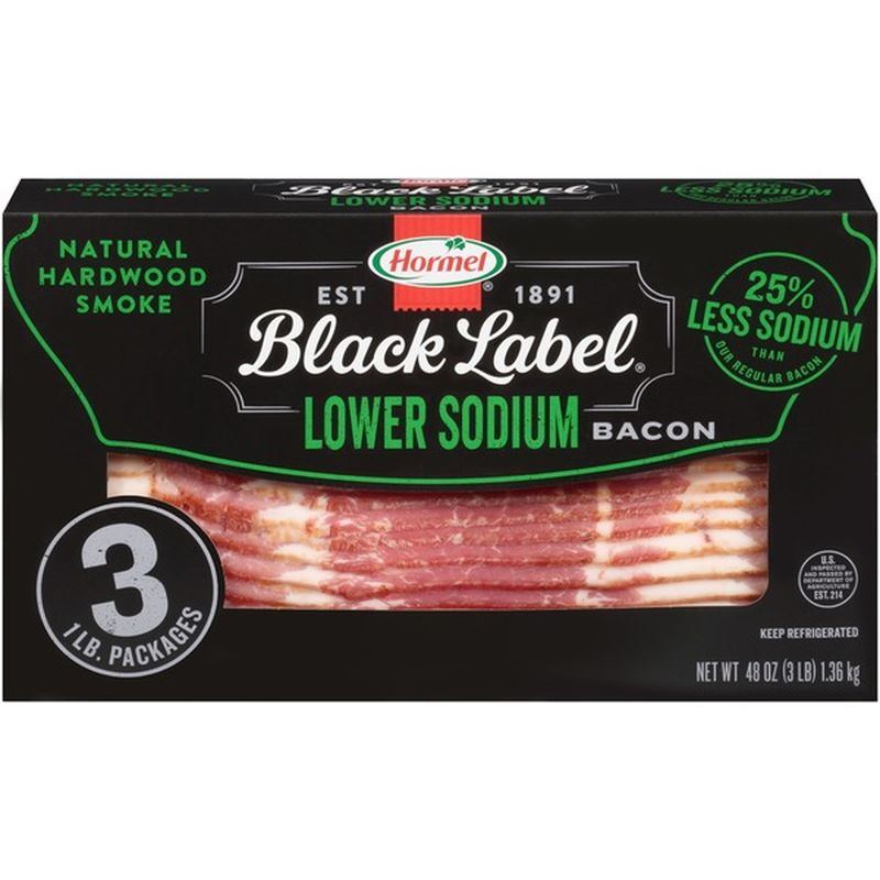 BLACK LABEL Lower Sodium Bacon (48 oz) Delivery or Pickup Near Me ...