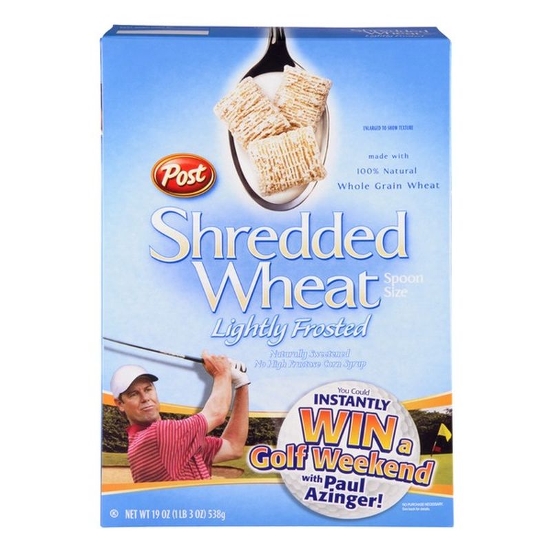Post Shredded Wheat Post Shredded Wheat Lightly Frosted Cereal (19 oz ...