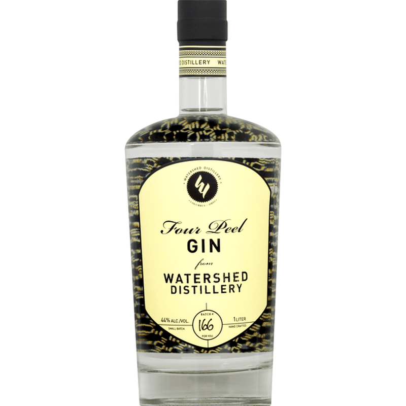 Watershed Distillery Gin, Four Peel, Small Batch (1 L) - Instacart