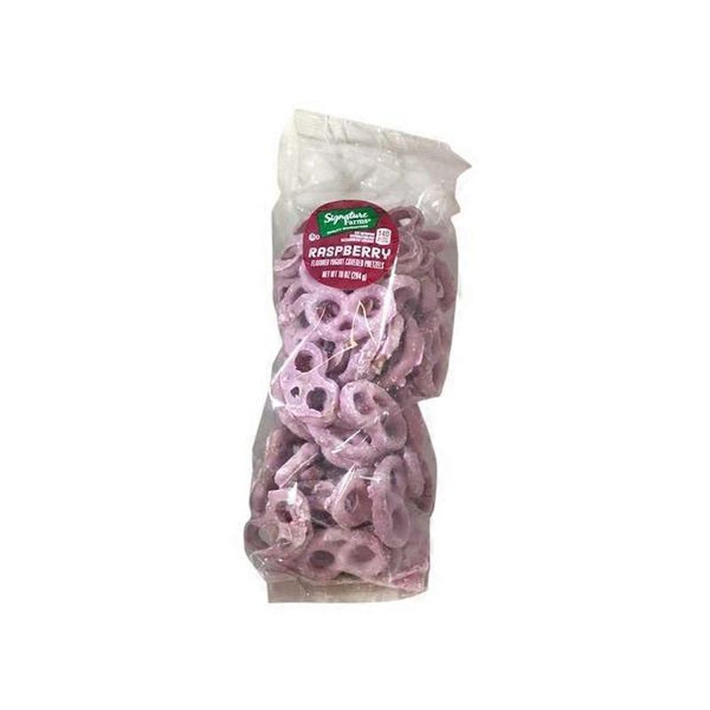 Signature Farms Raspberry Flavored Yogurt Covered Pretzels (10 oz ...