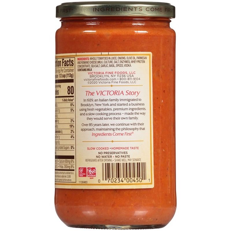 Victoria Vodka Sauce (24 oz) - Instacart