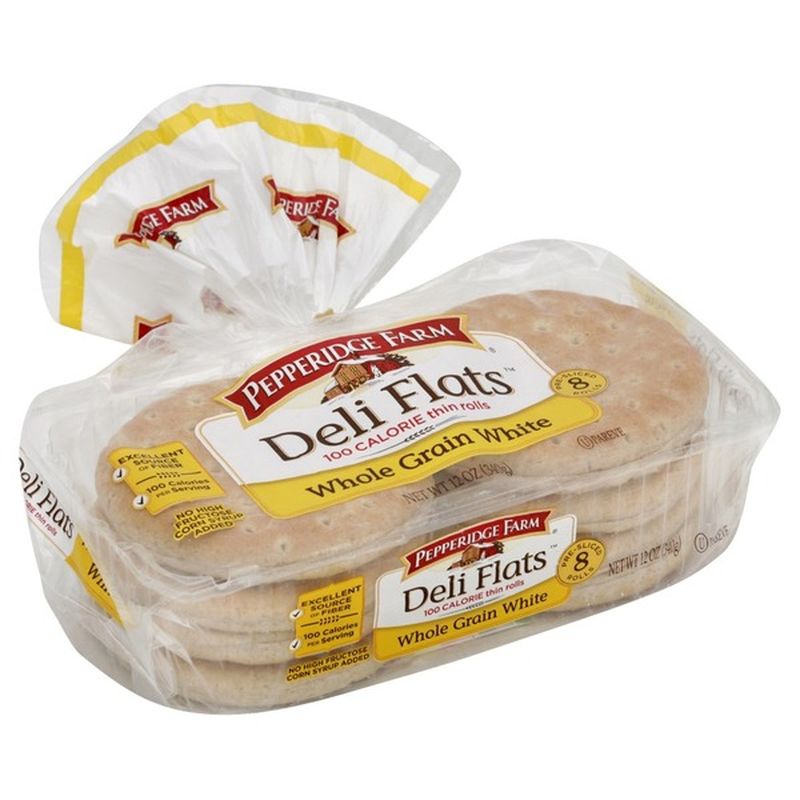 Pepperidge Farm Thin Rolls, 100 Calorie, Whole Grain White (8 each ...