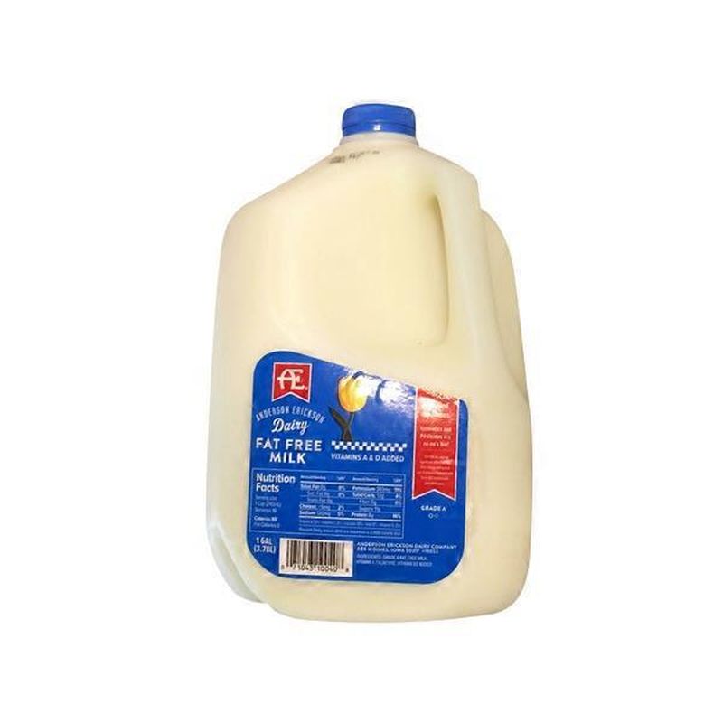 Anderson Erickson Dairy Fat Free Milk (1 gal) - Instacart