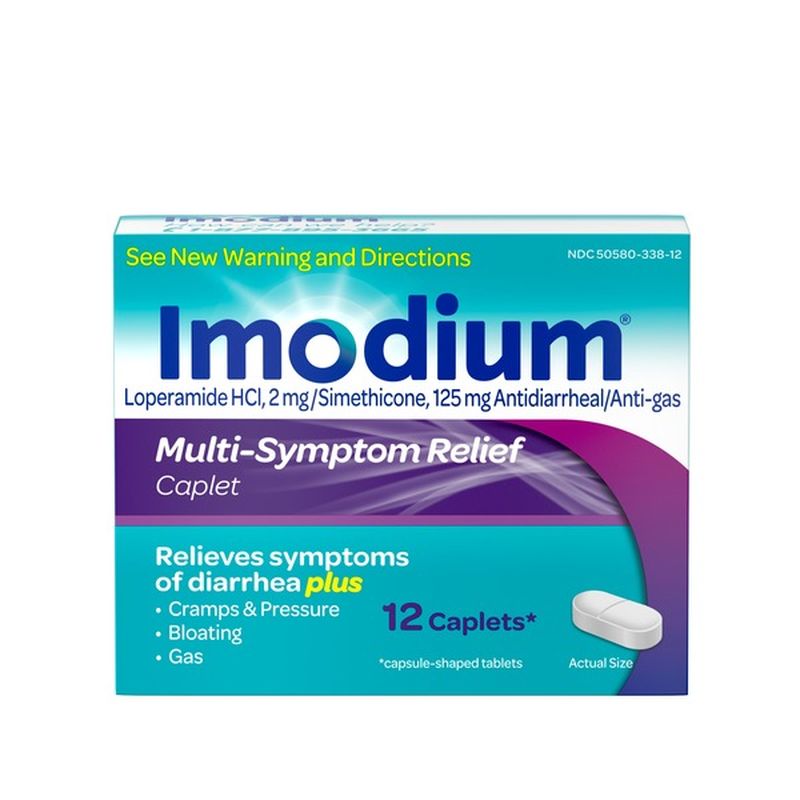 Imodium Multi-Symptom Relief Caplets (12 ct) - Instacart