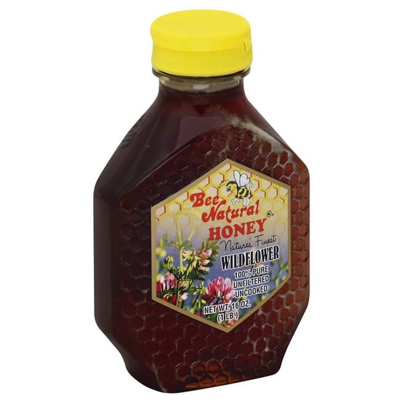 Bee Natural Honey, Nature's Finest, Wildflower, Bottle (16 oz) - Instacart