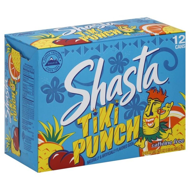 Shasta Soda, Caffeine Free, Tiki Punch (12 fl oz) Delivery or Pickup ...