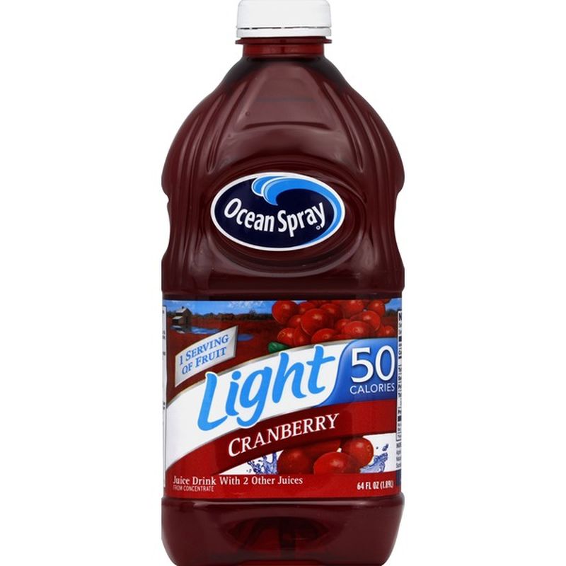 Ocean Spray Juice Drink, Lite, Cranberry (64 fl oz) - Instacart
