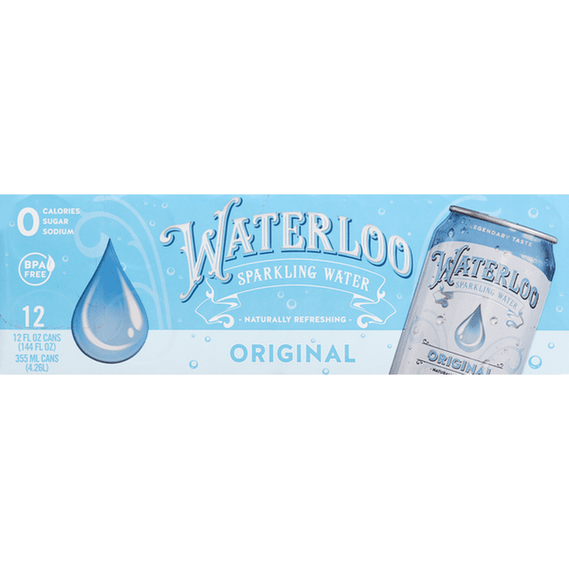 Waterloo Sparkling Water Original (12 fl oz) - Instacart