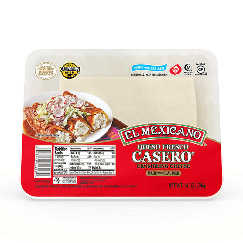 El Mexicano Casero Queso Fresco Tray (14 oz) - Instacart